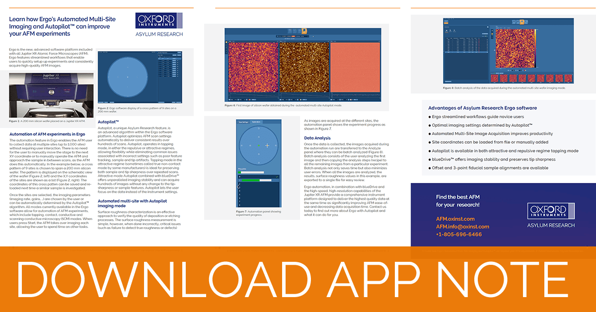 Automated Multi-Site AFM Imaging with Ergo | Asylum Research