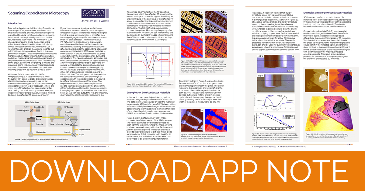 Scanning Capacitance Microscopy (SCM) - Application Note